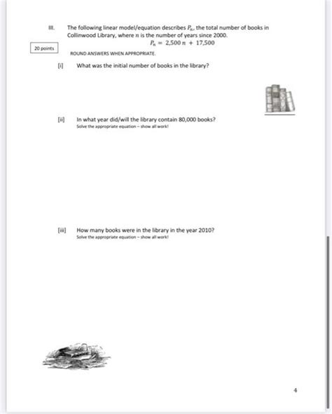 Solved II 20 Points The Following Linear Model Equation Chegg Com