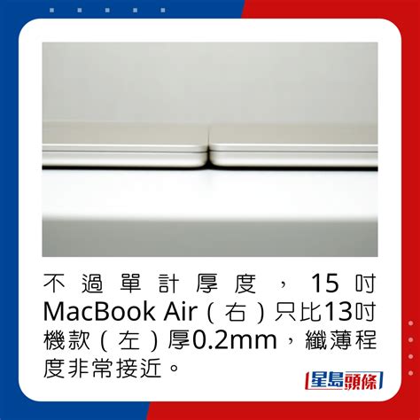 15寸macbook Air评测｜纤薄机身媲美13寸 大荧幕配6喇叭工作娱乐体验加码 星岛日报