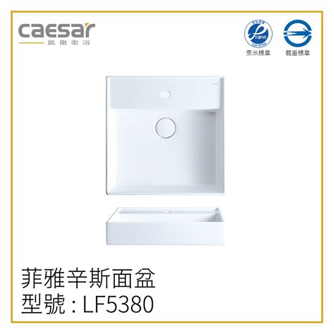 〖caesar 凱撒衛浴〗 高雄免運 檯面式瓷盆浴櫃組 Lf5380a 浴櫃 菲雅辛斯面盆 Lf5380 面盆【鋐欣】 蝦皮購物