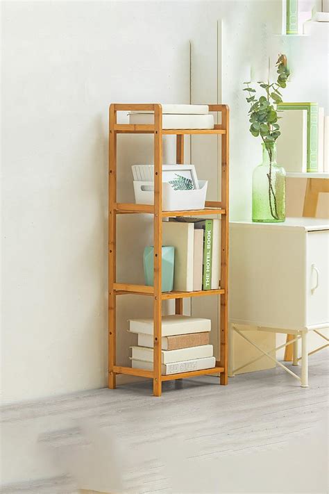 Shelves And Bookcases 4 Tier Wood Audriel Bookcase Living And Home