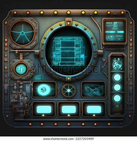 Futuristic Scifi Tech Device Display Monitor Stock Illustration Shutterstock