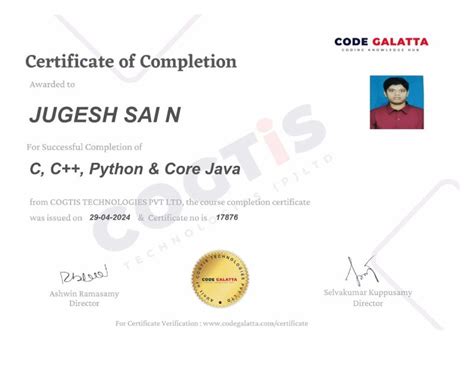 Jugesh Sai On Linkedin Certificationcompletion Techskills