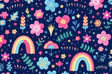 Flower Rainbow Pattern Images Free Download On Freepik