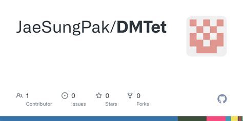 github jaesungpak dmtet