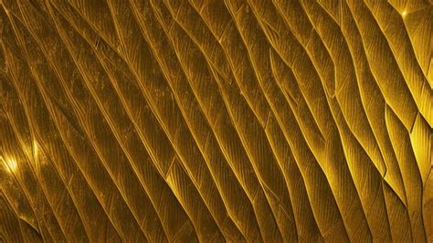 Premium Photo Image Shiny Golden Wavy Abstract Background