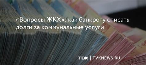«Вопросы ЖКХ как банкроту списать долги за коммунальные услуги
