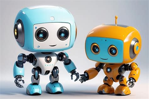 Friendly Robot Buddy Premium Ai Generated Image