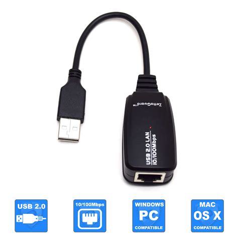 Zettaguard Usb 2 0 To 10 100 Fast Ethernet Lan Wired Network Adapter Ebay