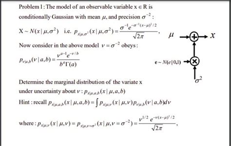 problem 1 the model of an observable variable x e