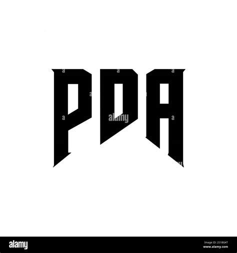Pda Letter Logo Design For Technology Company Pda Logo Design Black
