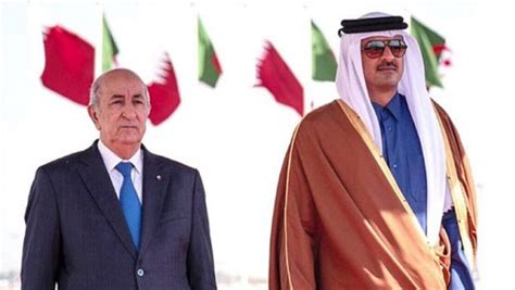 أمير قطر يتلقى رسالة خطية من الرئيس الجزائرى