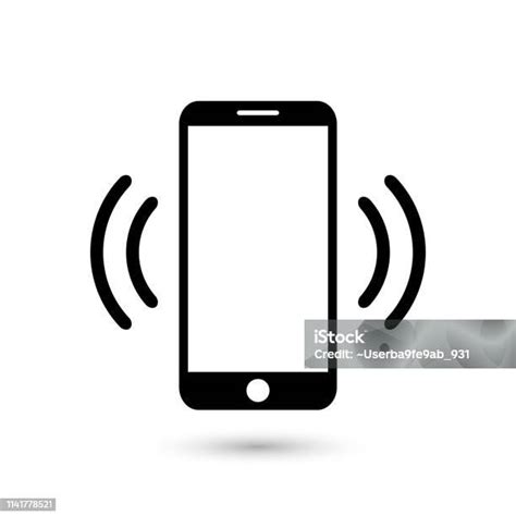 適用于應用程式和網站的手機振動或響鈴平面向量圖示向量圖形及更多圖示圖片 圖示 手機 電話 Istock