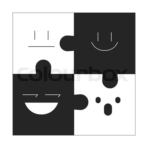 Effective Team Dynamic Black And White 2d Illustration Conce Colourbox