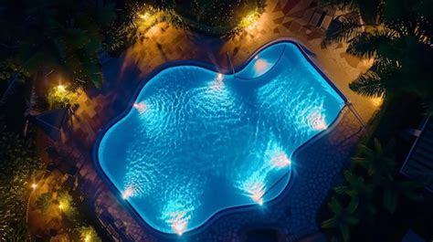 Premium Photo Capture An Aerial Perspective Of A Pool With Underwater