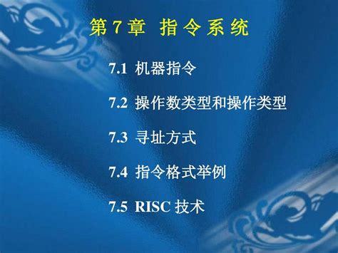 第7章 指令系统word文档在线阅读与下载无忧文档