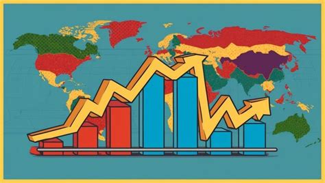 A Colorful World Map Showing Economic Growth Trends And Data Analysis Premium Ai Generated Image