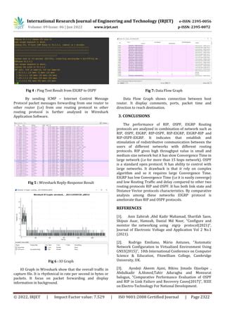 Performance Analysis Of Routing Protocols RIP OSPF And EIGRP PDF