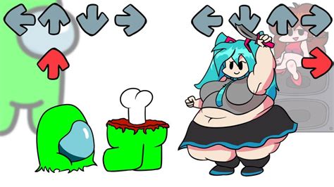 Mini Crewmate Kills Miku Hatsune Friday Night Funkin Among Us