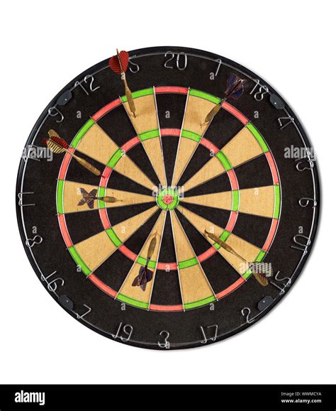 Dart Board Isolated On White Background Stock Photo Alamy
