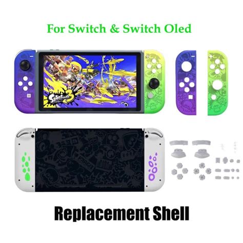 Splatoon3 Ns Controller Housing With Full Set Buttons Diy Replacement
