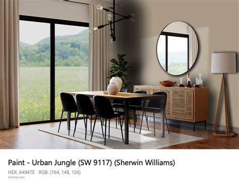 Sherwin Williams Urban Jungle Sw 9117 Paint Color Codes Similar