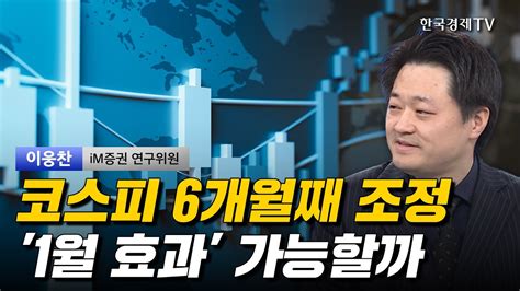 코스피 6개월째 조정 1월 효과 가능할까 I 이웅찬 I 코스피 I 코스닥 I 환율 I 美증시 I 트럼프 I Youtube