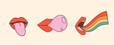 Rainbow Lips Tongue Stock Illustrations 126 Rainbow Lips Tongue Stock