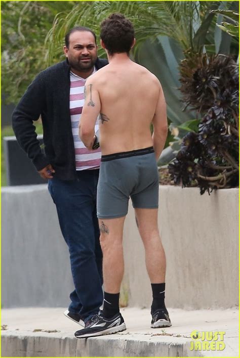 Photo Shia Labeouf Bares Ripped Tattooed Torso Going Shirtless In His