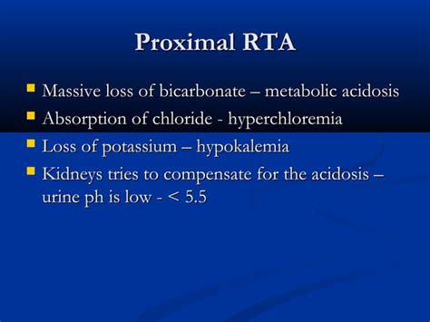 Renal Tubular Acidosis Ppt