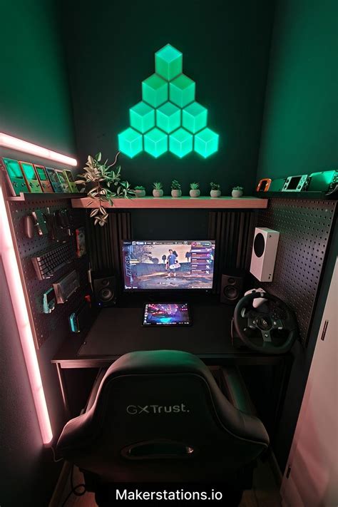 A Closet Gaming Battlestation Small Game Rooms Games Room