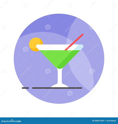 A Glass Of Fresh Drink With Piece Of Lemon Showing Concept Icon Of