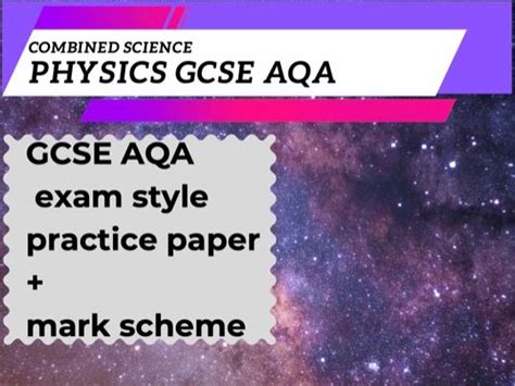 PREDICTED GCSE 2023 AQA Physics Combined Science Practice Paper And Mark Scheme Teaching Resources