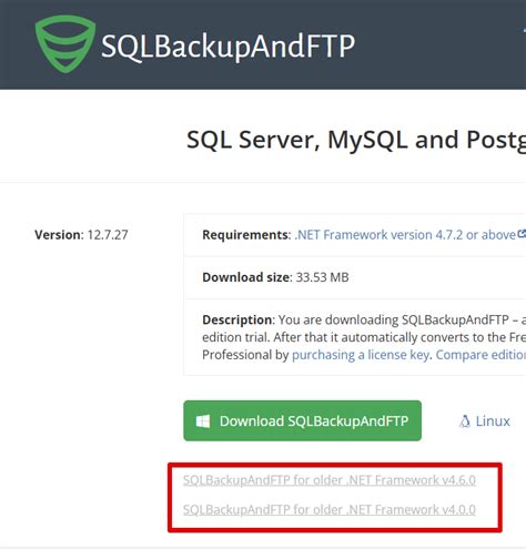 Unable To Install Sql Backup And Ftp On Windows 10 Ltsb Application