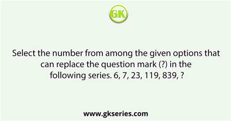 Select The Number From Among The Given Options That Can Replace The
