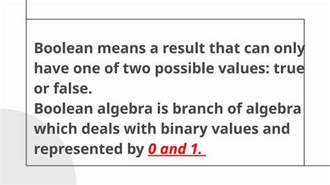 Boolean Algebra Presfgdgdfdgentationspptx