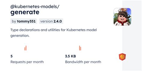 Kubernetes Modelsgenerate Cdn By Jsdelivr A Cdn For Npm And Github