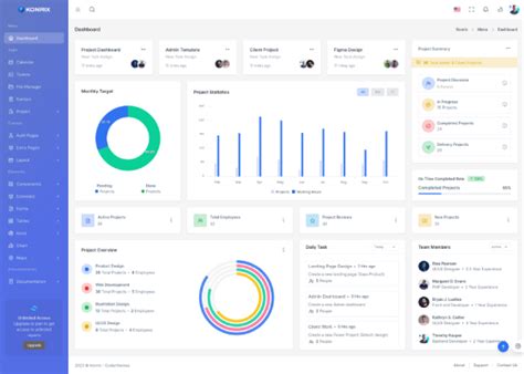 Konrix Responsive Admin Dashboard Landing Page Template