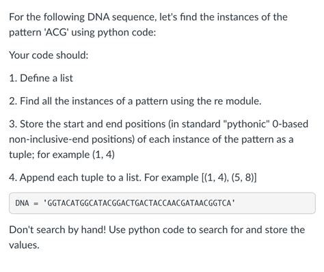 Solved For The Following DNA Sequence Let S Find The Chegg