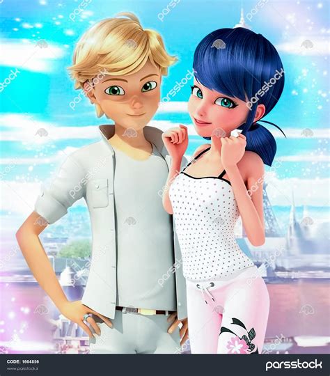 دختر کفشدوزکی و گربه سیاه نقاشی دیجیتال 1604856