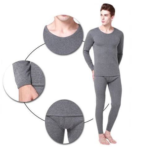 Thermal Underwear Long Johns For Male Winter Thick Thermo Underwear Se