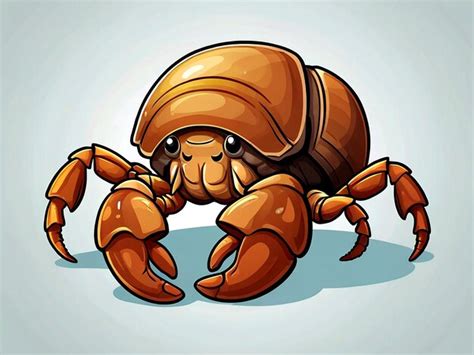 Premium Vector A Crab With A Shield On His Head And A Shield On The Front