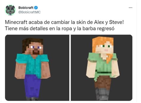 Minecraft Actualiza Las Skin De Alex Y Steve Después De 13 Años Con