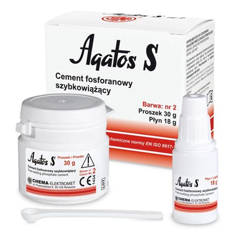 Agatos S Nr 3, 30 г + 18 г (Chema) Цинк-фосфатный цемент ...