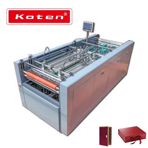 Automatic Sfm 500 Edge Pasting Carton Box Folding Wrapping Machine