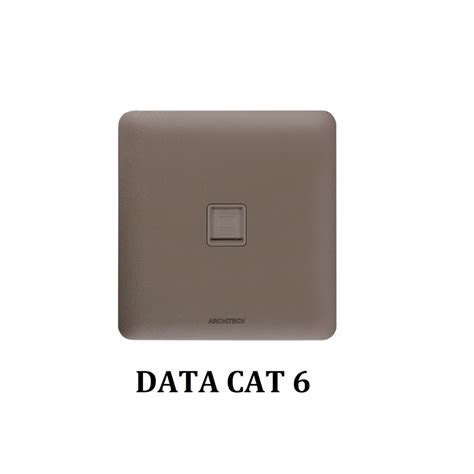 Jual Stop Kontak Data Outlet Data Cat 5 Cat 6 Architech Infinity Brown