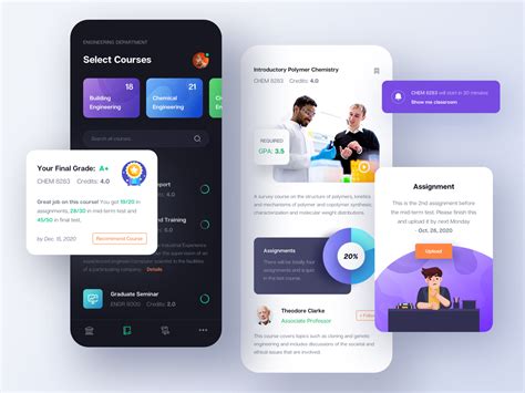 Courses Registration App By Yi Li On Dribbble