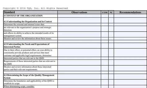 Iso 9001 Internal Audit Checklist Template Ad Automate And Standardize Processes With Our Quality