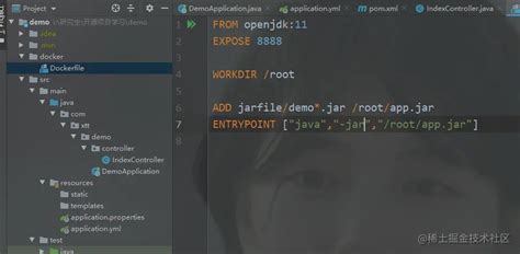 Jenkins自动化部署到docker容器toc 1、编写dockerfile 在项目中新建一个docker文件夹，编 掘金