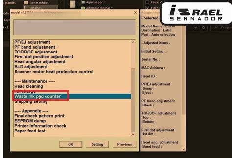 Reset Epson L38reset Epson L3250 Passo A Passo