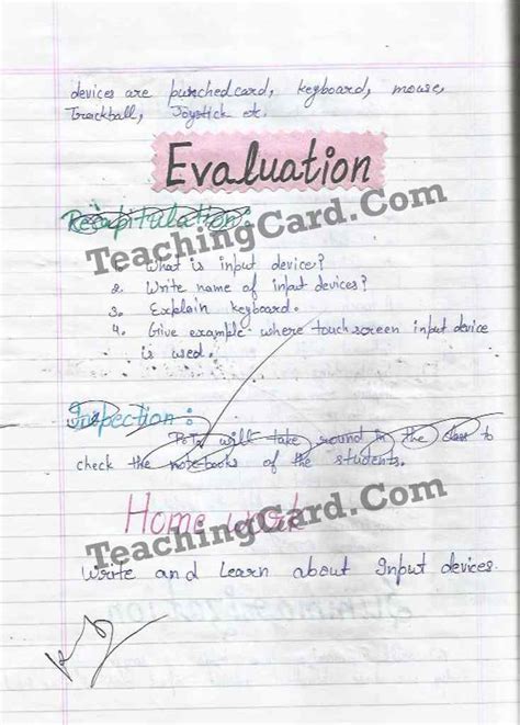 Input Devices Lesson Plan